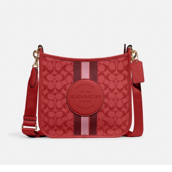 Coach | Bags | Coach Dempsey File Bag In Signature Jacquard With Stripe ...